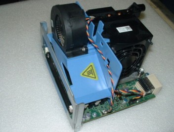 Dell Precision T7500 2nd CPU/Memory Riser Card w Heatsink/Fan U414F ...